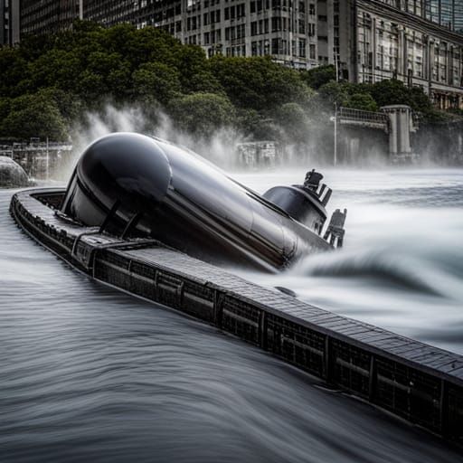 Submarine Crash - AI Generated Artwork - NightCafe Creator
