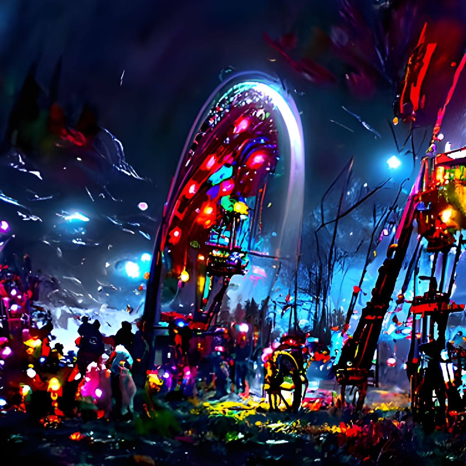 Otherworldly Theme Park - AI Generated Artwork - NightCafe Creator