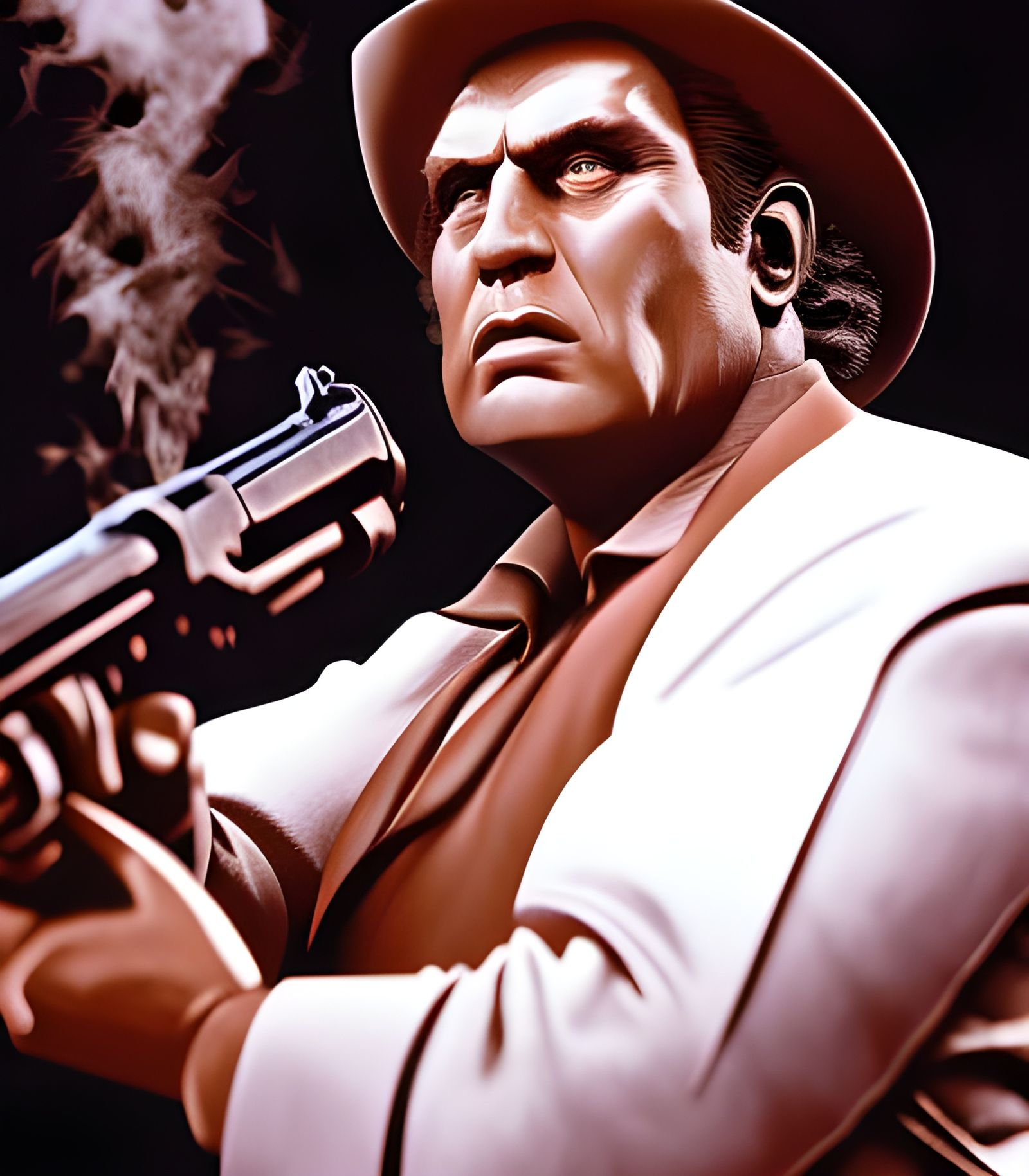 Stylish Gun for Hire - AI Generated Artwork - NightCafe Creator