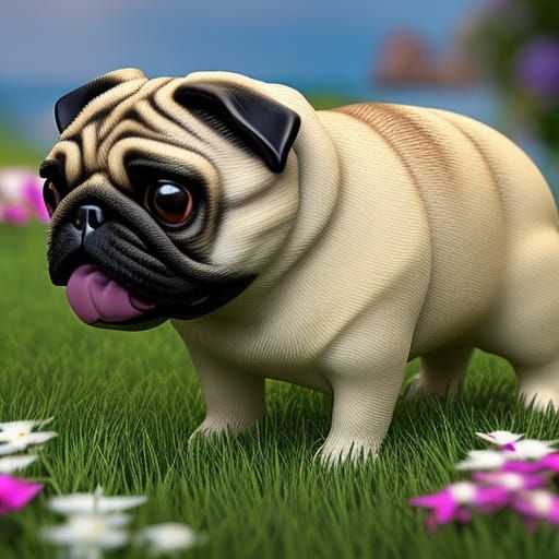 PUG - AI Generated Artwork - NightCafe Creator