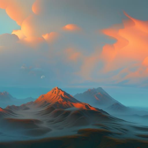 oil painting of clouds - AI Generated Artwork - NightCafe Creator