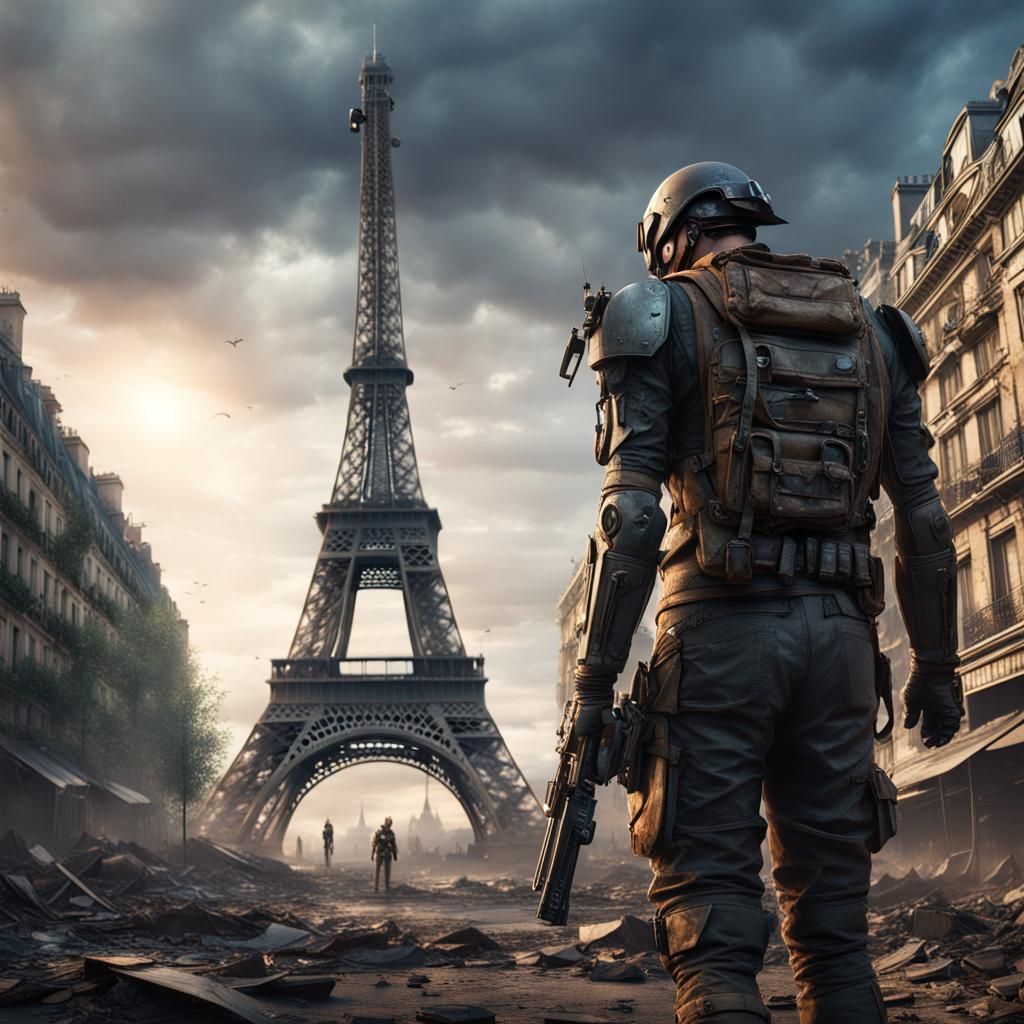 Post apocalyptic paris - AI Generated Artwork - NightCafe Creator
