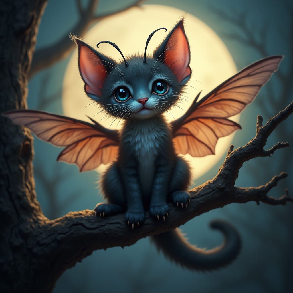 Butterfly Bat Kitten Chimera - Butterfly Bat Kitten Chimera