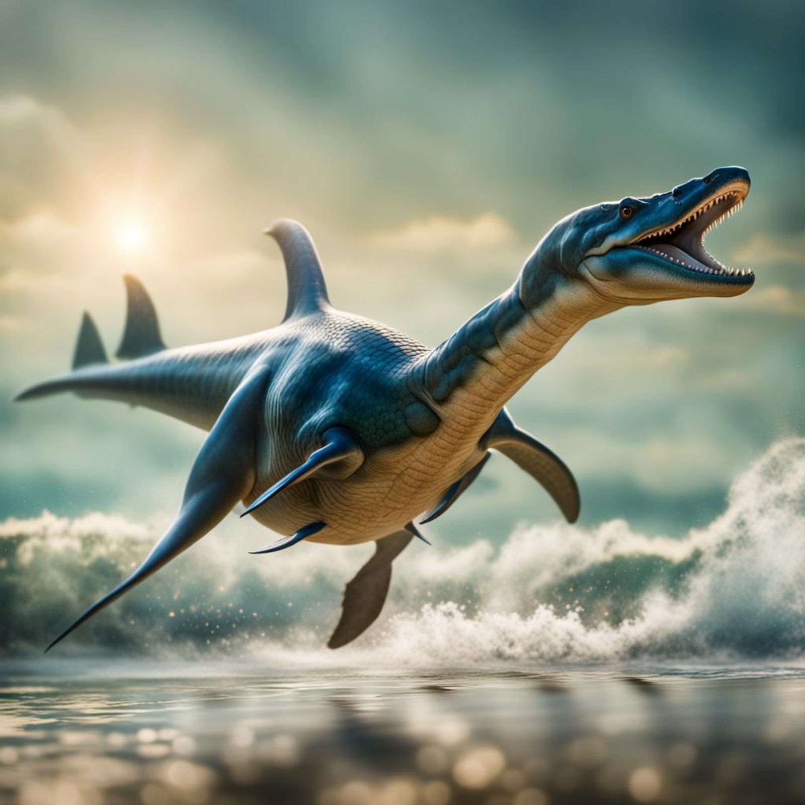 New Plesiosaur/Mosasaur Hybrid That Flies - AI Generated Artwork ...