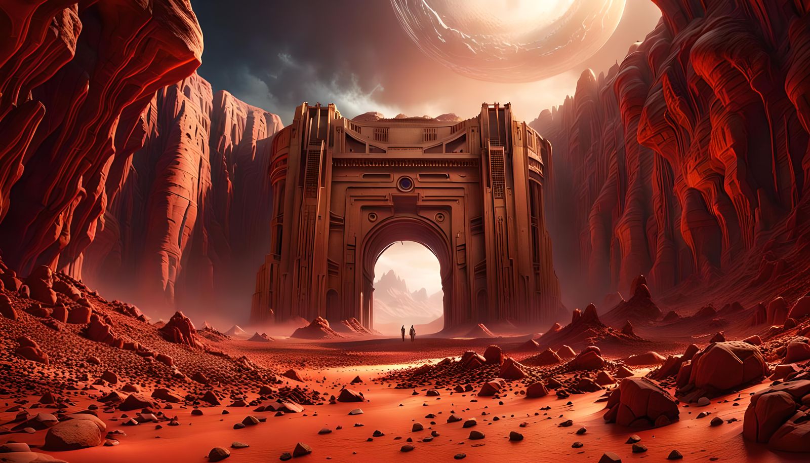 Ancient alien entrance - AI Generated Artwork - NightCafe Creator