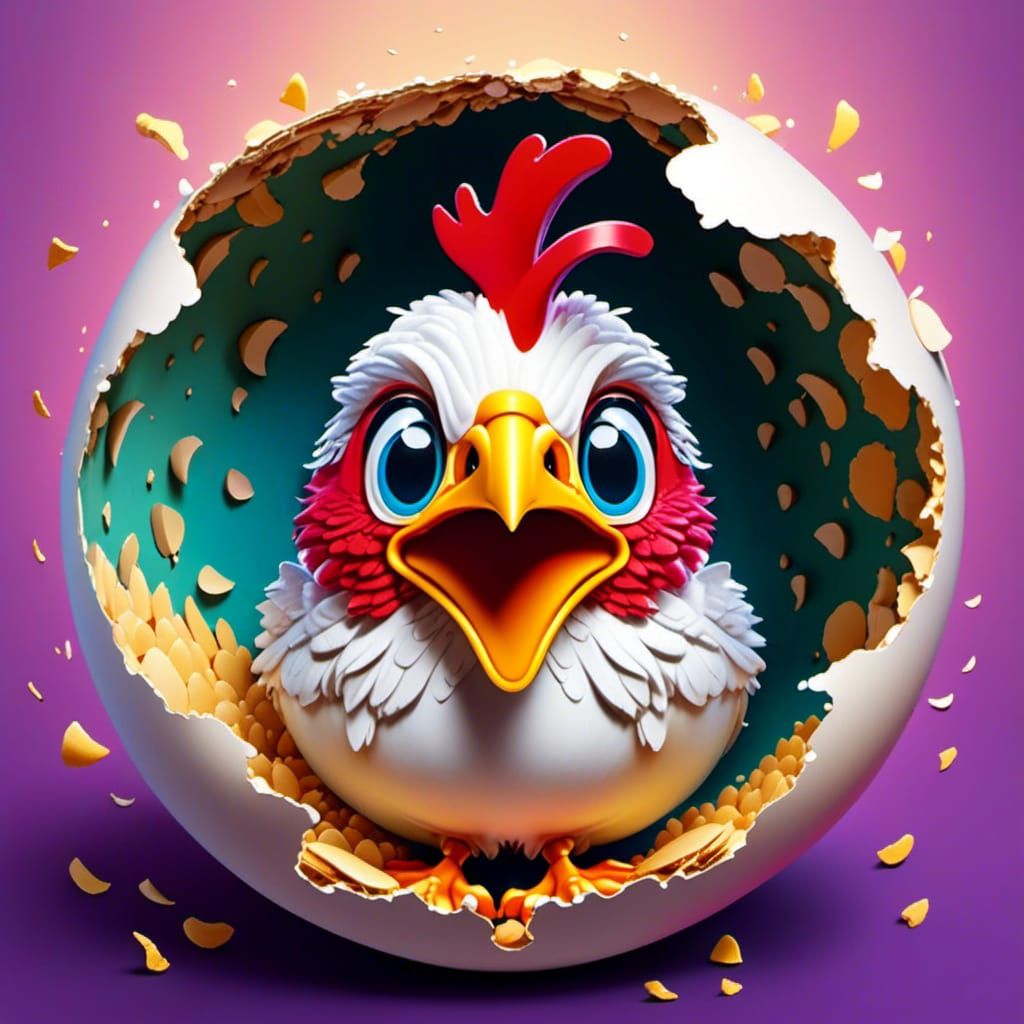Dizzy Chicken - AI Generated Artwork - NightCafe Creator