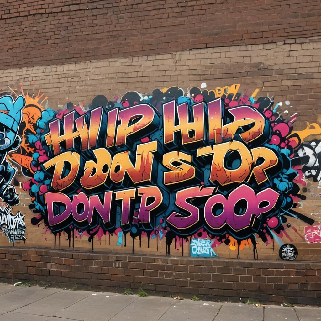 Graffiti - Hip Hop Don't Stop - AI Generated Artwork - NightCafe Creator