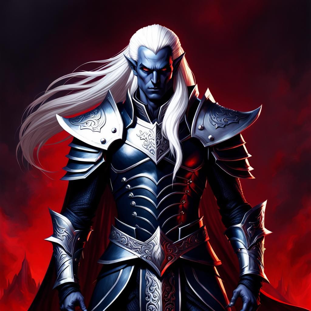 Drow Warrior/Sorcerer #2 - AI Generated Artwork - NightCafe Creator