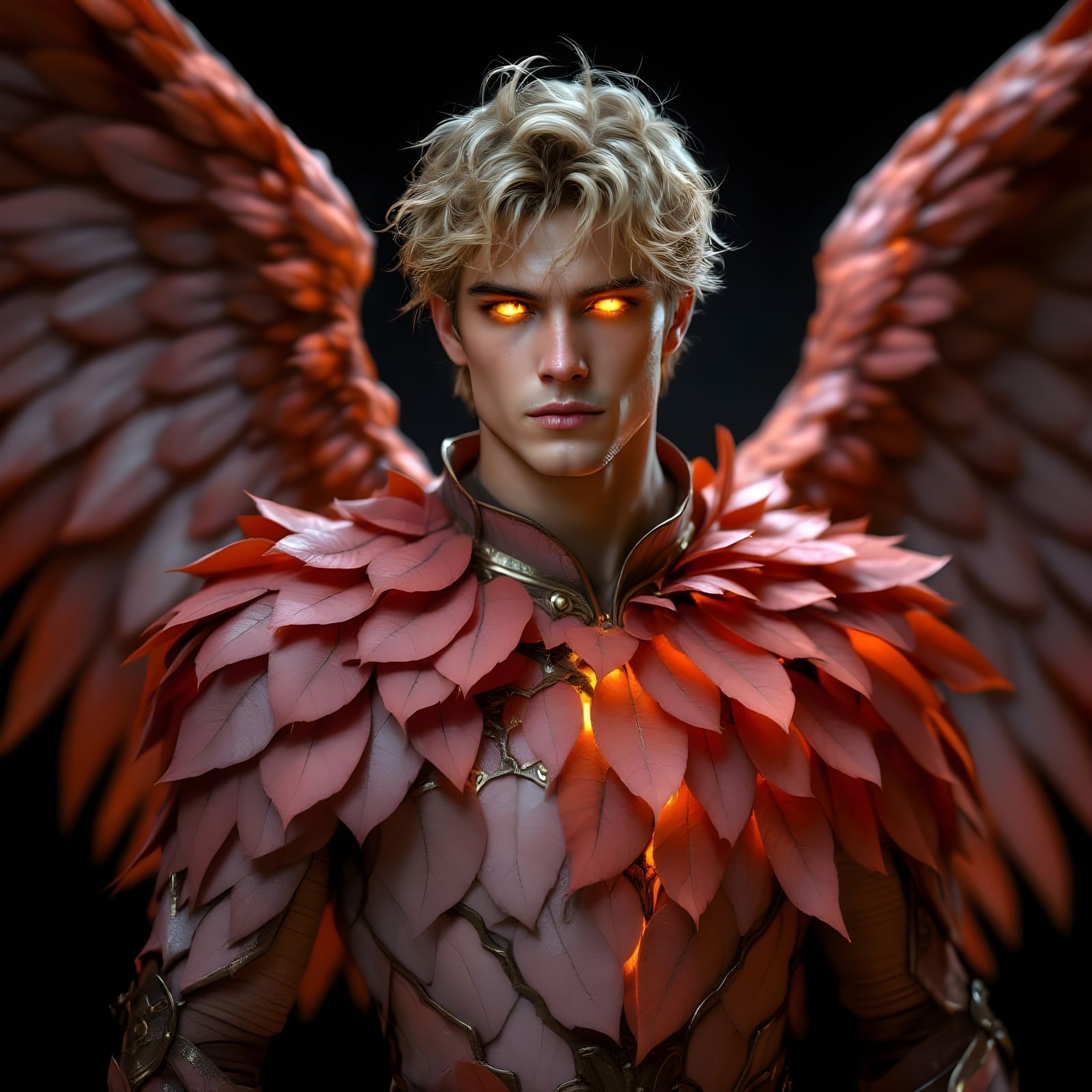 Arín-nar - Breathtaking Wizard with Brown Eagle Wings and Pi...