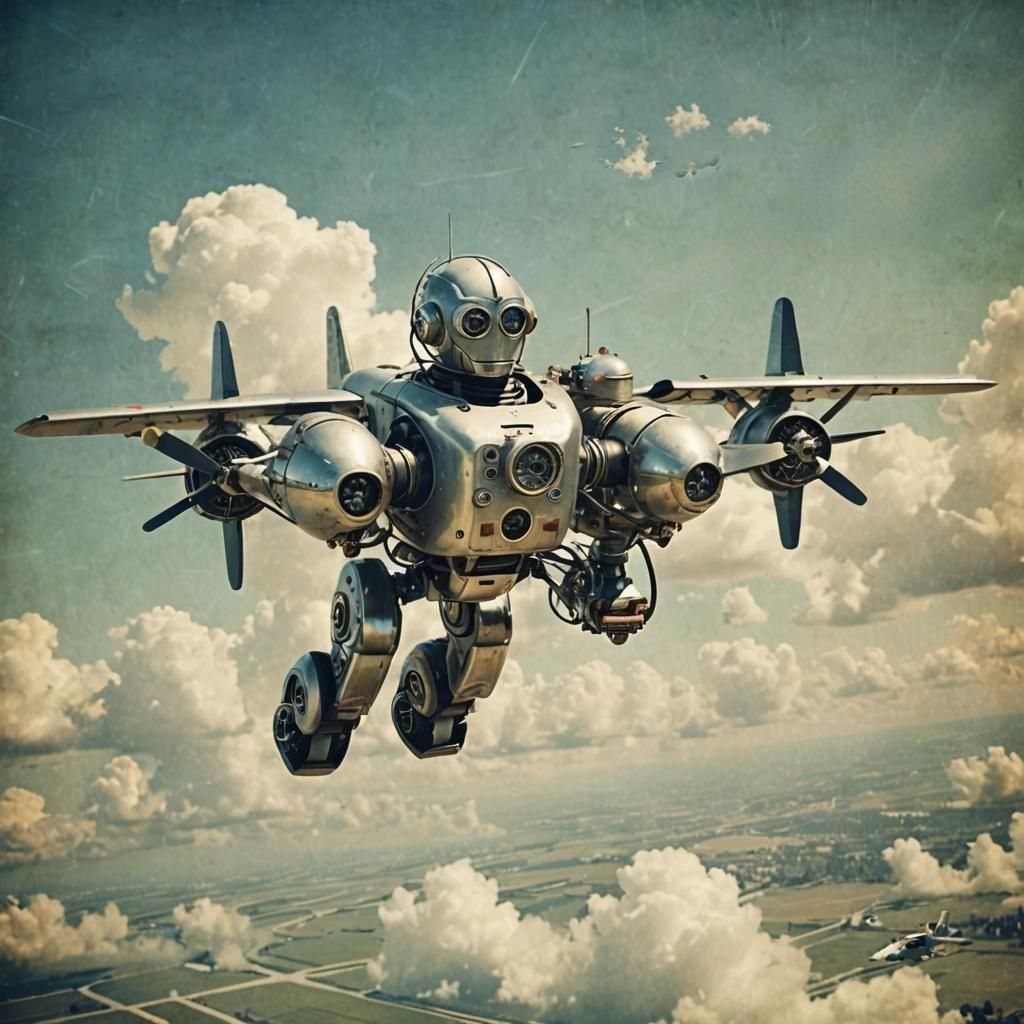 Retro-futuristic Transformer - AI Generated Artwork - NightCafe Creator