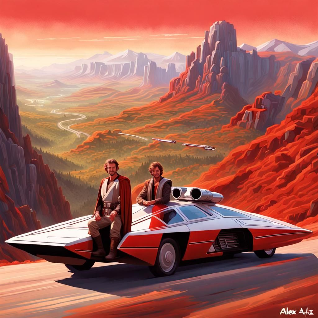 Bo and Luke Duke Skywalker (first try) - AI Generated Artwork ...