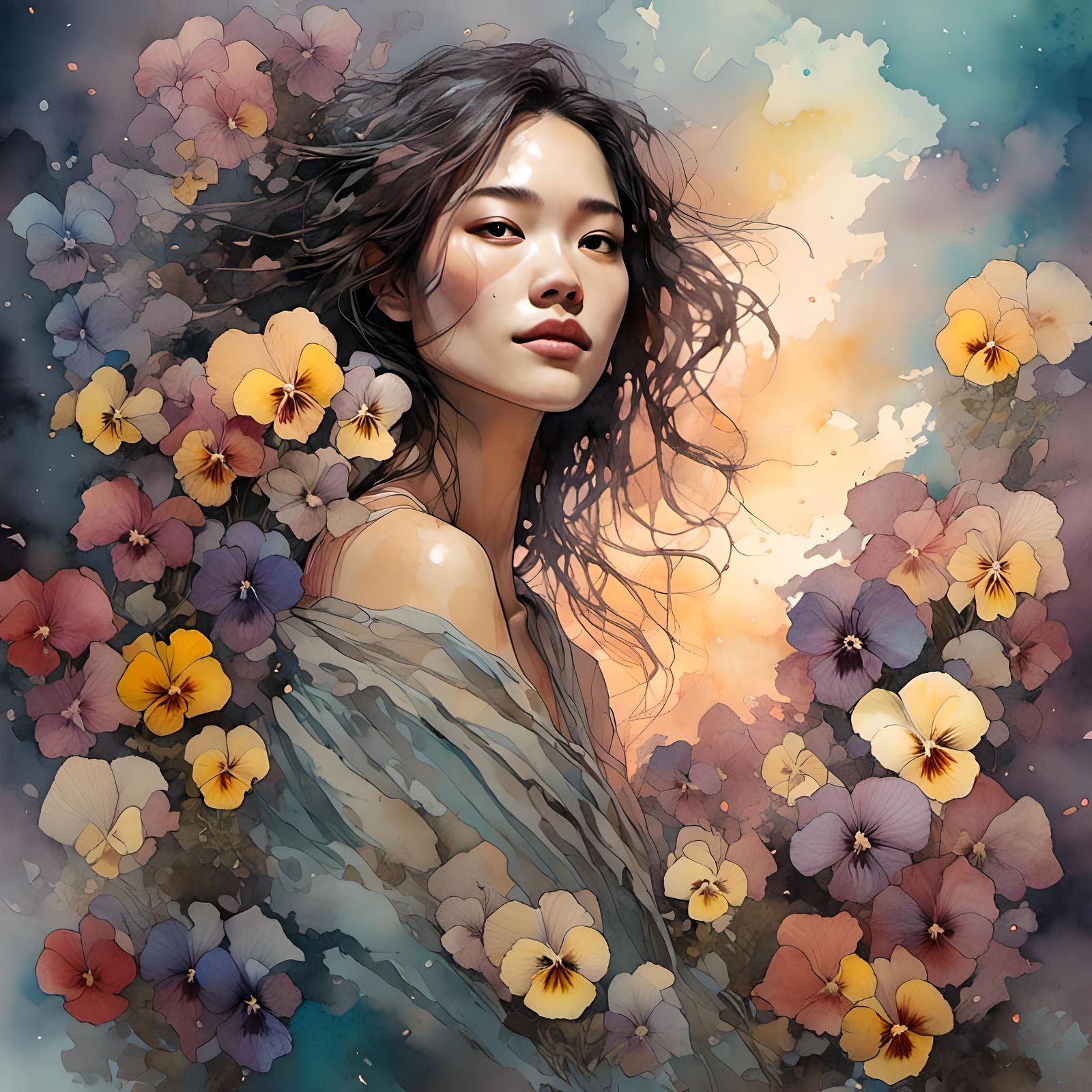 Violets - AI Generated Artwork - NightCafe Creator