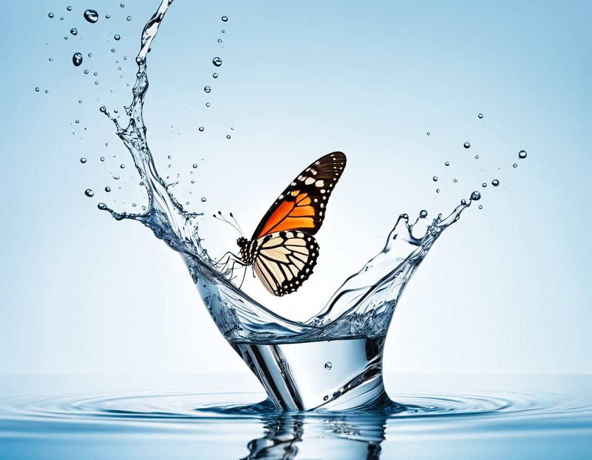 Delicate splash - AI Generated Artwork - NightCafe Creator