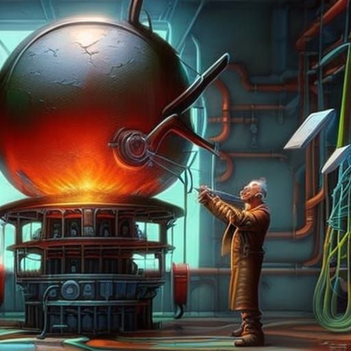 old mad scientist in laboratory - AI Generated Artwork - NightCafe Creator