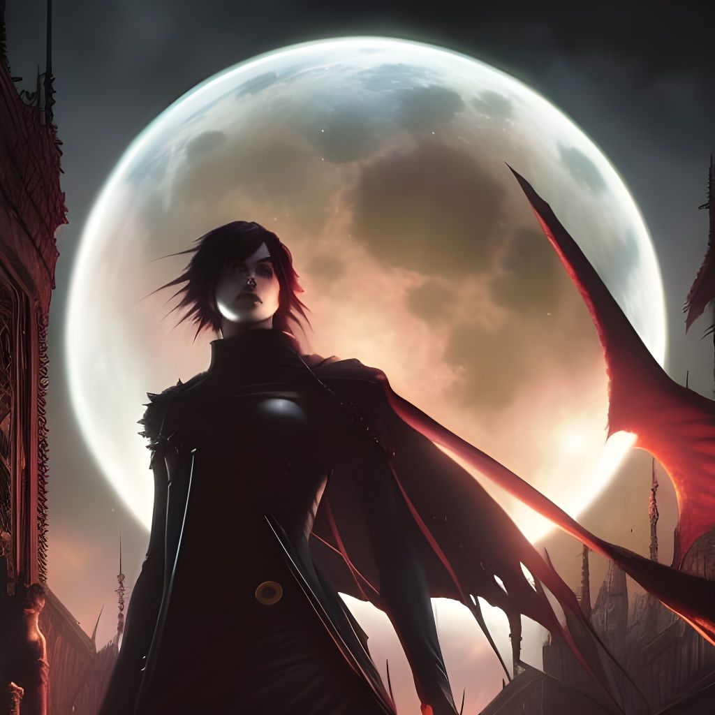 Anime Vampire Girl - AI Generated Artwork - NightCafe Creator