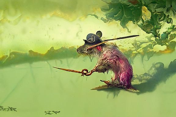 The Mutant Rat Thief Waits for Victims - AI Generated Artwork ...