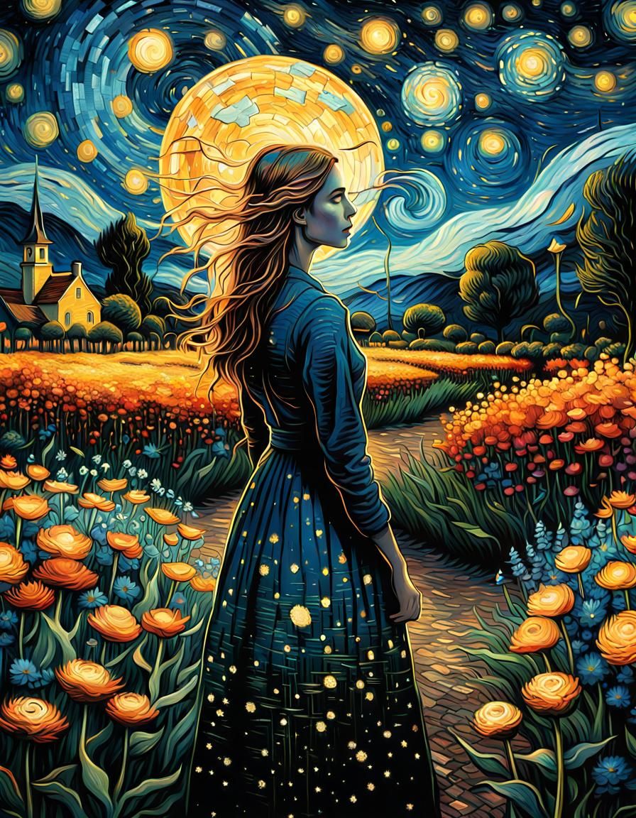 Starry Night - AI Generated Artwork - NightCafe Creator