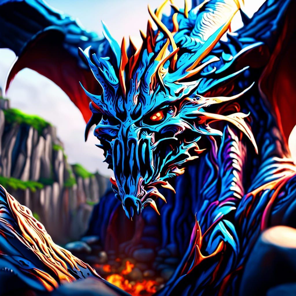 The Hell Blue (Evolved) - AI Generated Artwork - NightCafe Creator