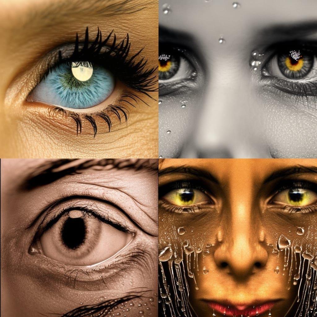 Crying eyes - AI Generated Artwork - NightCafe Creator