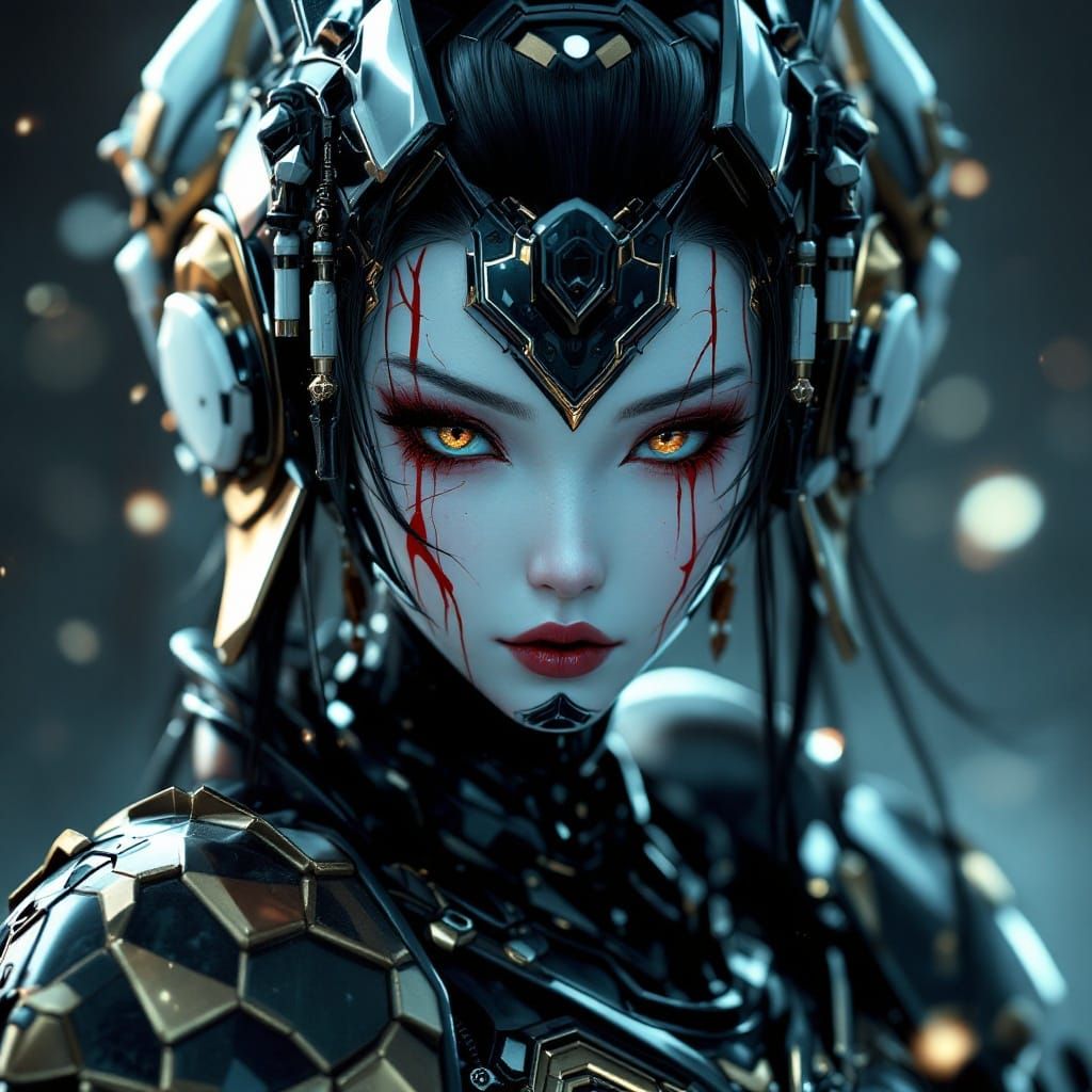 A sci-fi Geisha android - A sci-fi Geisha android