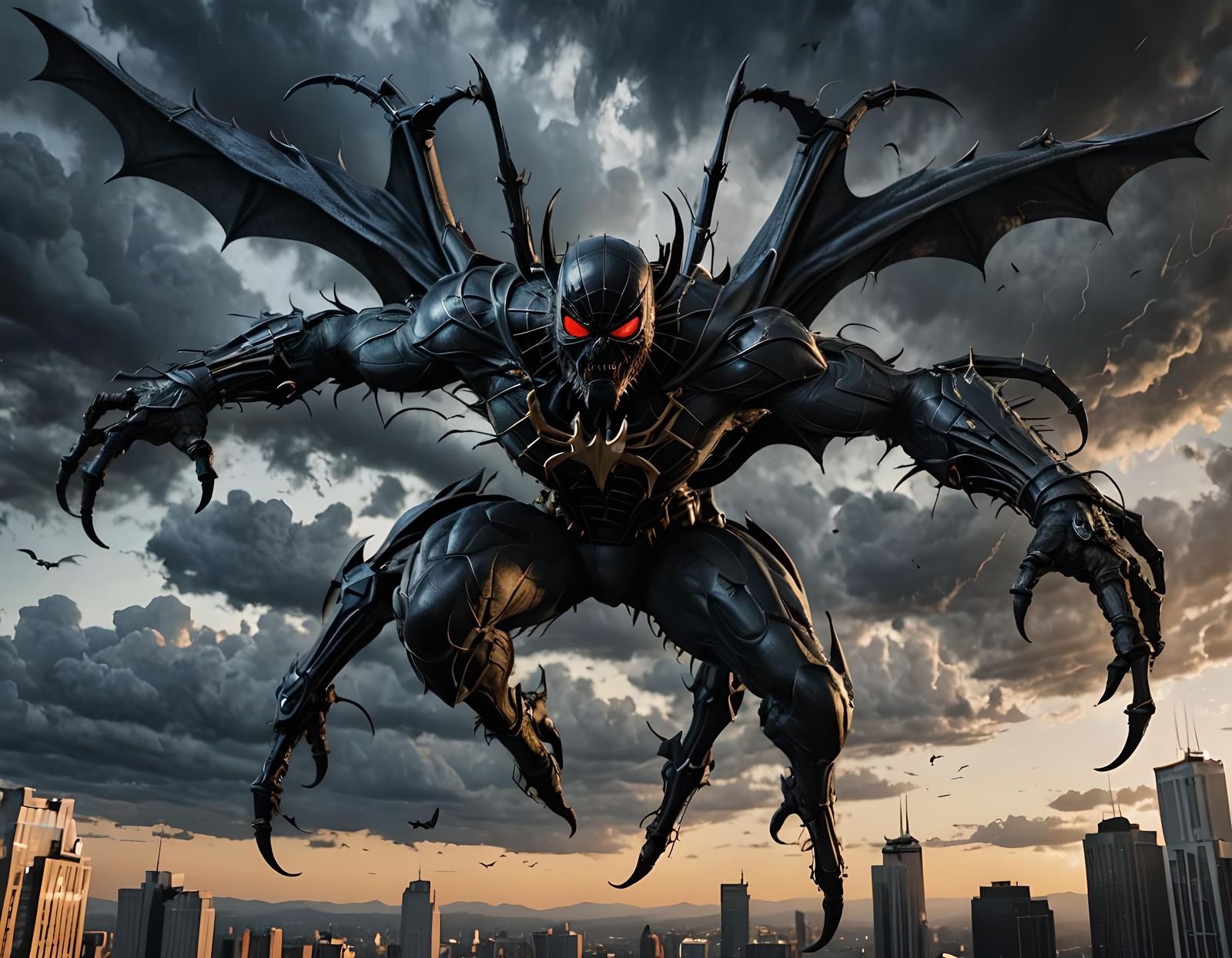 a fusion between a spider and BATMAN - AI Generated Artwork - NightCafe ...