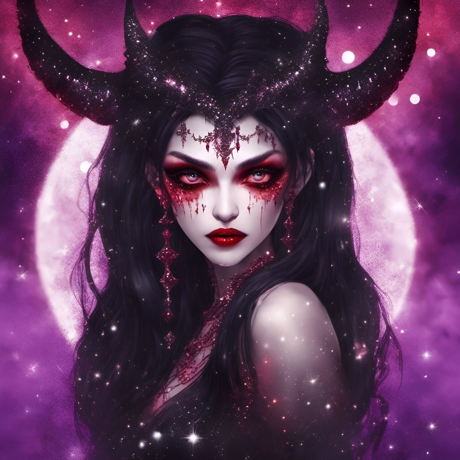 Even demons like glitter - AI Generated Artwork - NightCafe Creator