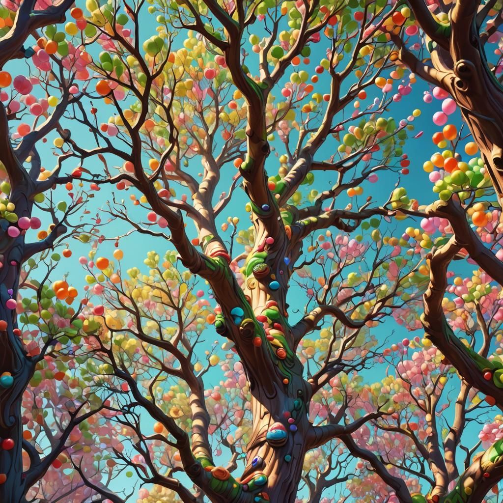 old tall tree branches landscapes. - AI Generated Artwork - NightCafe ...