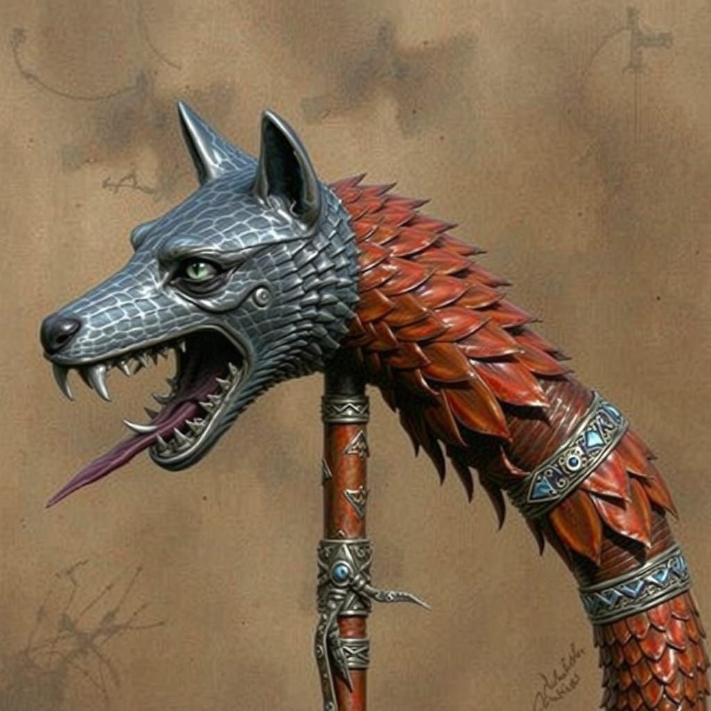 the Dacian wolf – the battle flag - Mystical Wolf-Like Creat...