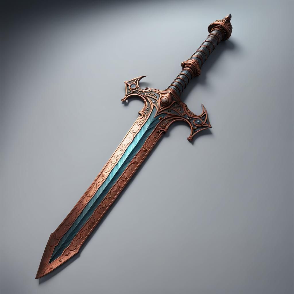 copper sword - AI Generated Artwork - NightCafe Creator