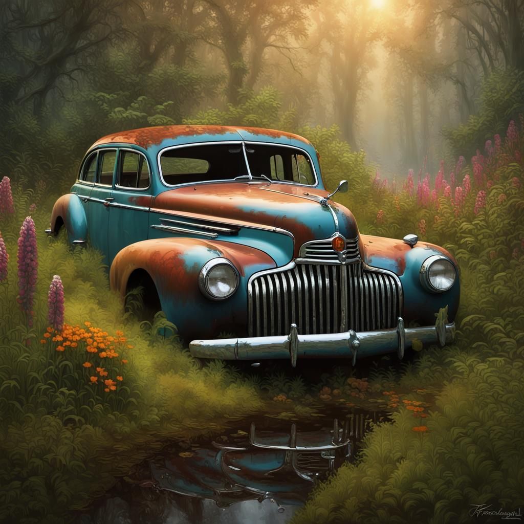 Buick Roadmaster - AI Generated Artwork - NightCafe Creator