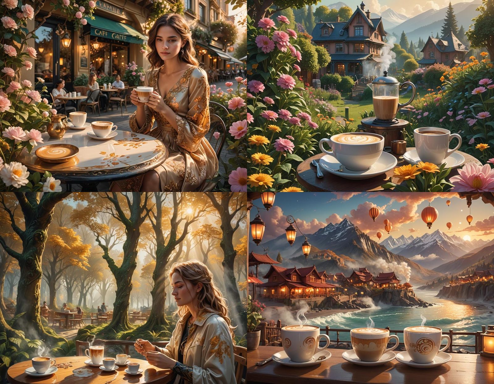 Lanscape with coffee - Lanscape with coffee