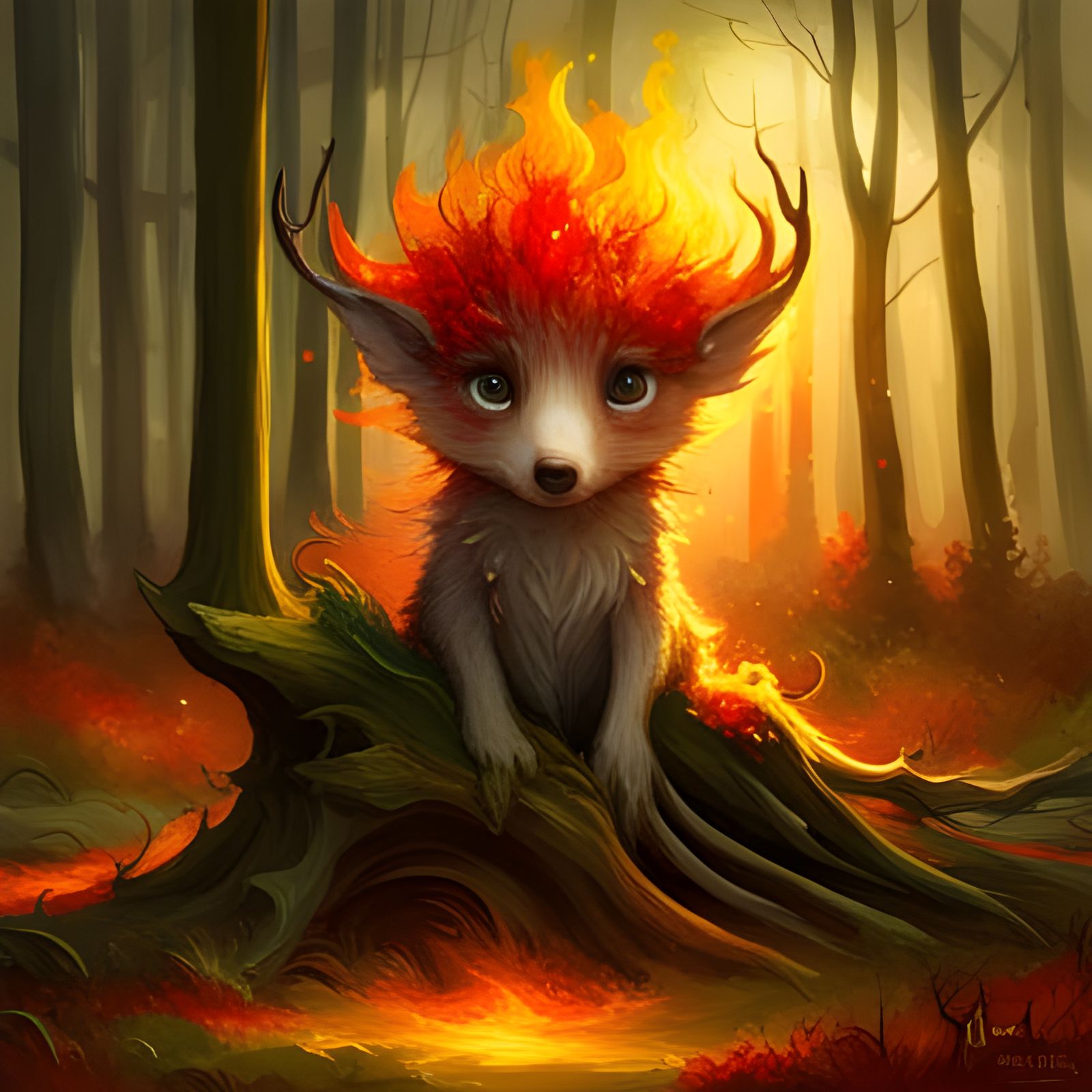 Flame creatures - AI Generated Artwork - NightCafe Creator