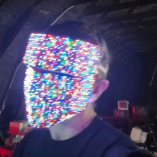 Sean Hodgins' weird LED face changing mask - Become Anyone 2.0 - Full ...