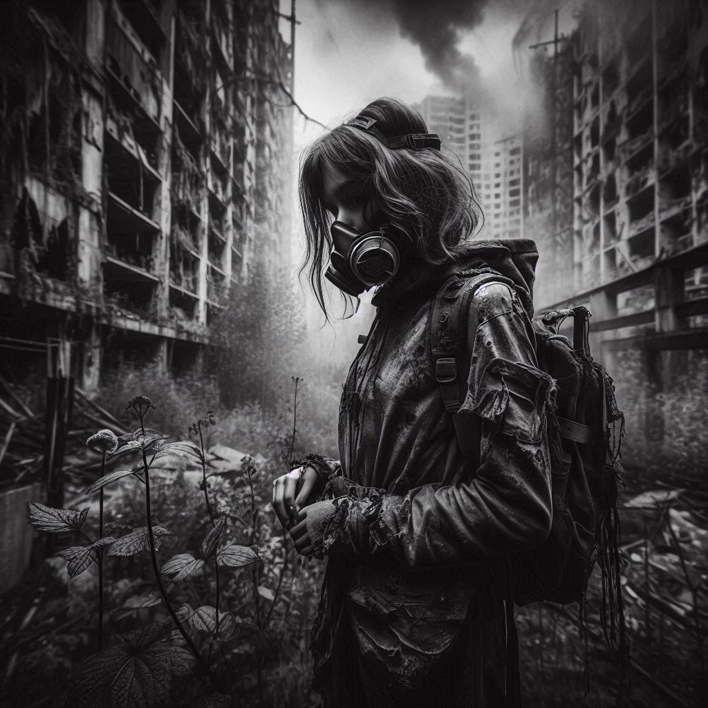 Lost in a post-apocalyptic world - AI Generated Artwork - NightCafe Creator