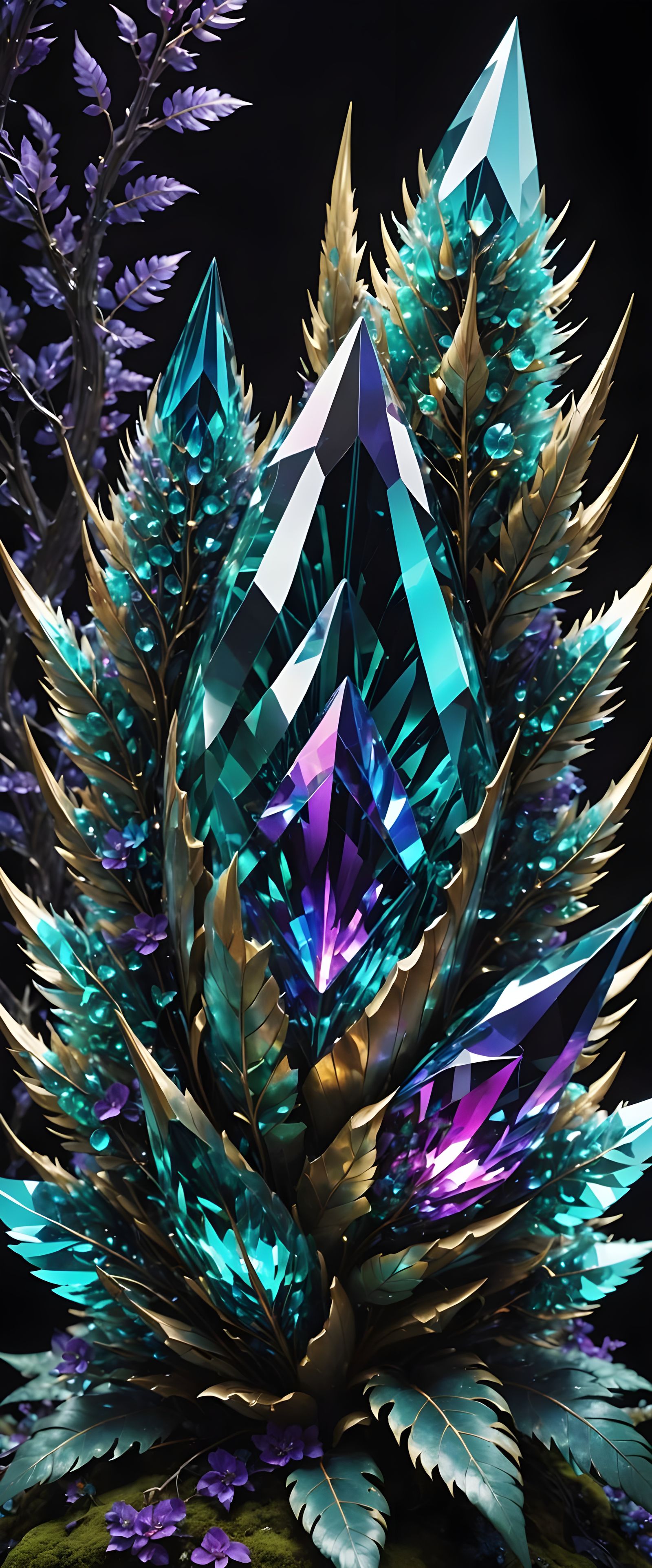 silicon-based life - Luminous Crystal Entity Radiates Cosmic...