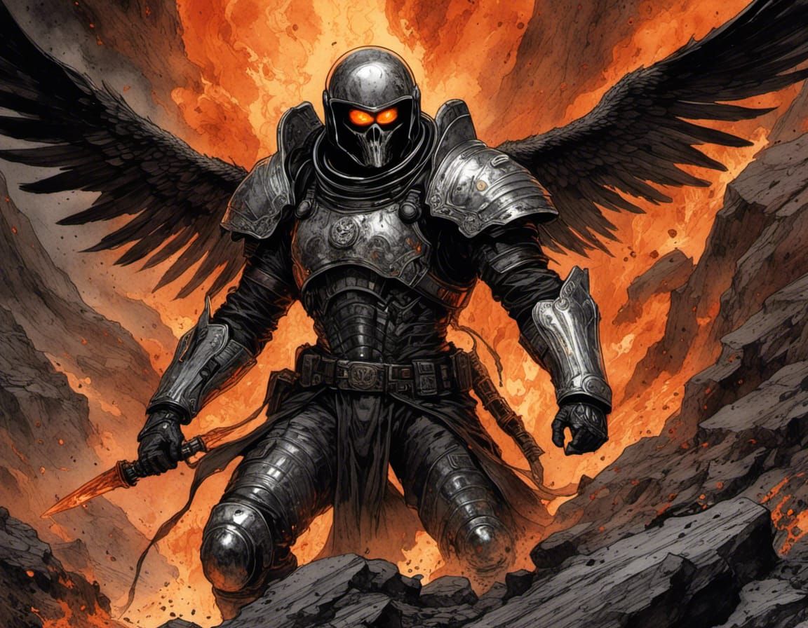 Fallen angel spaceman - Fallen angel spaceman