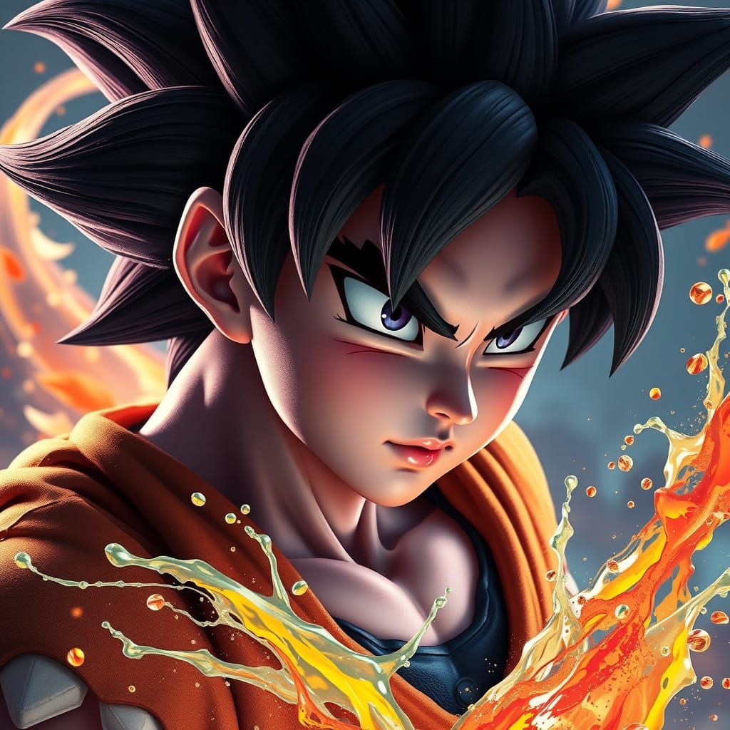 What if Goku was a girl - Goku's Female Avatar Embodied in F...