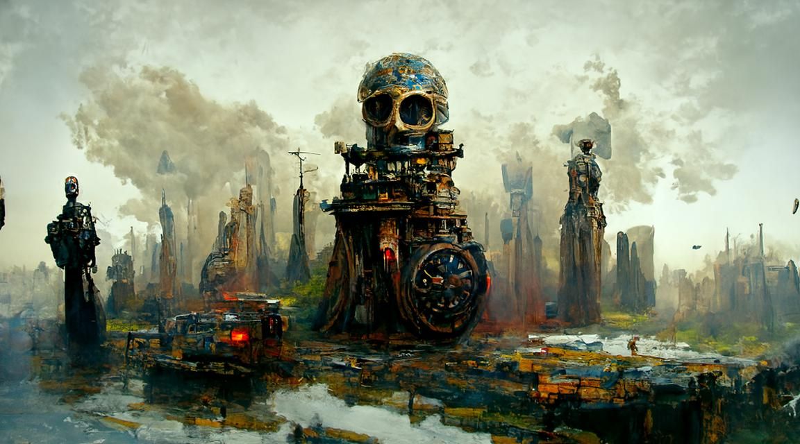 Behold! The New Robot Gods! - AI Generated Artwork - NightCafe Creator