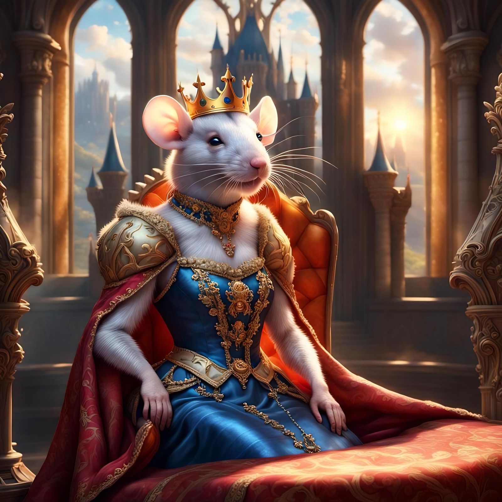 Queen Ratlady - AI Generated Artwork - NightCafe Creator