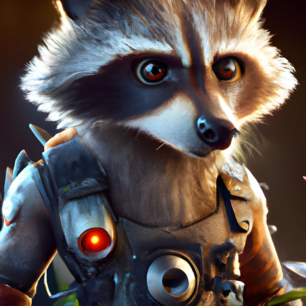 Rocket Raccoon - AI Generated Artwork - NightCafe Creator