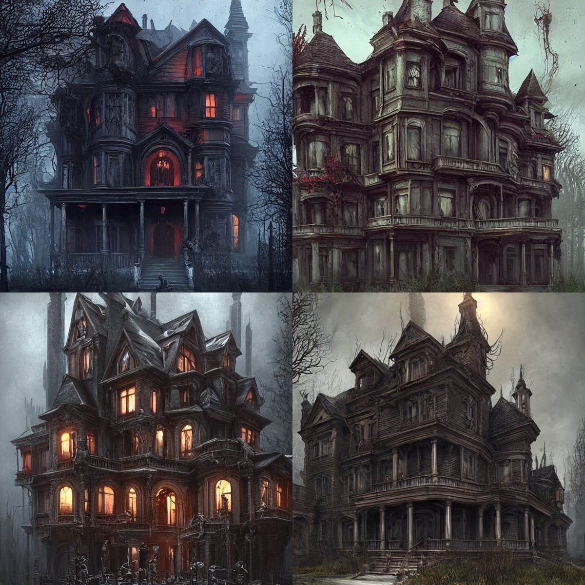 Sinister Horror House Ruined by a Lovecraftian Eldritch Elder God - AI ...