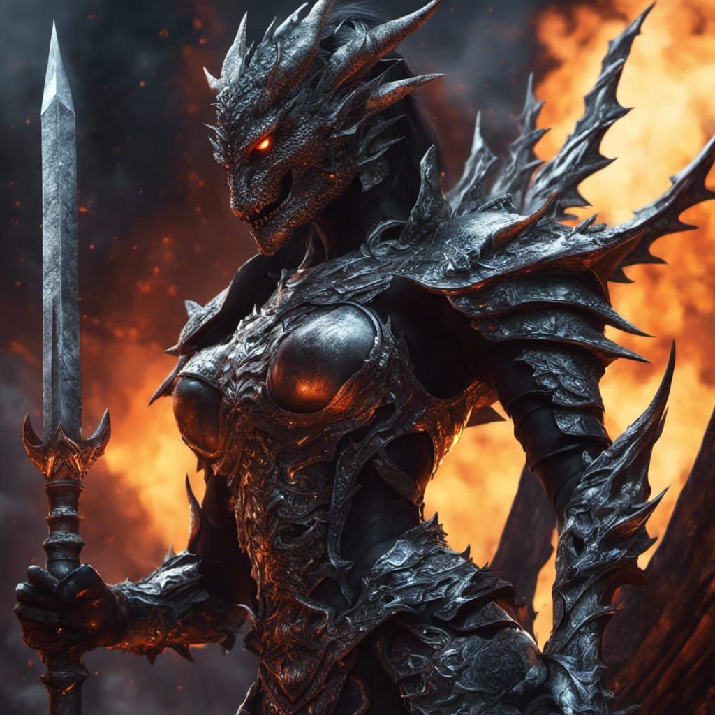 Dragon hybrid soldier - AI Generated Artwork - NightCafe Creator