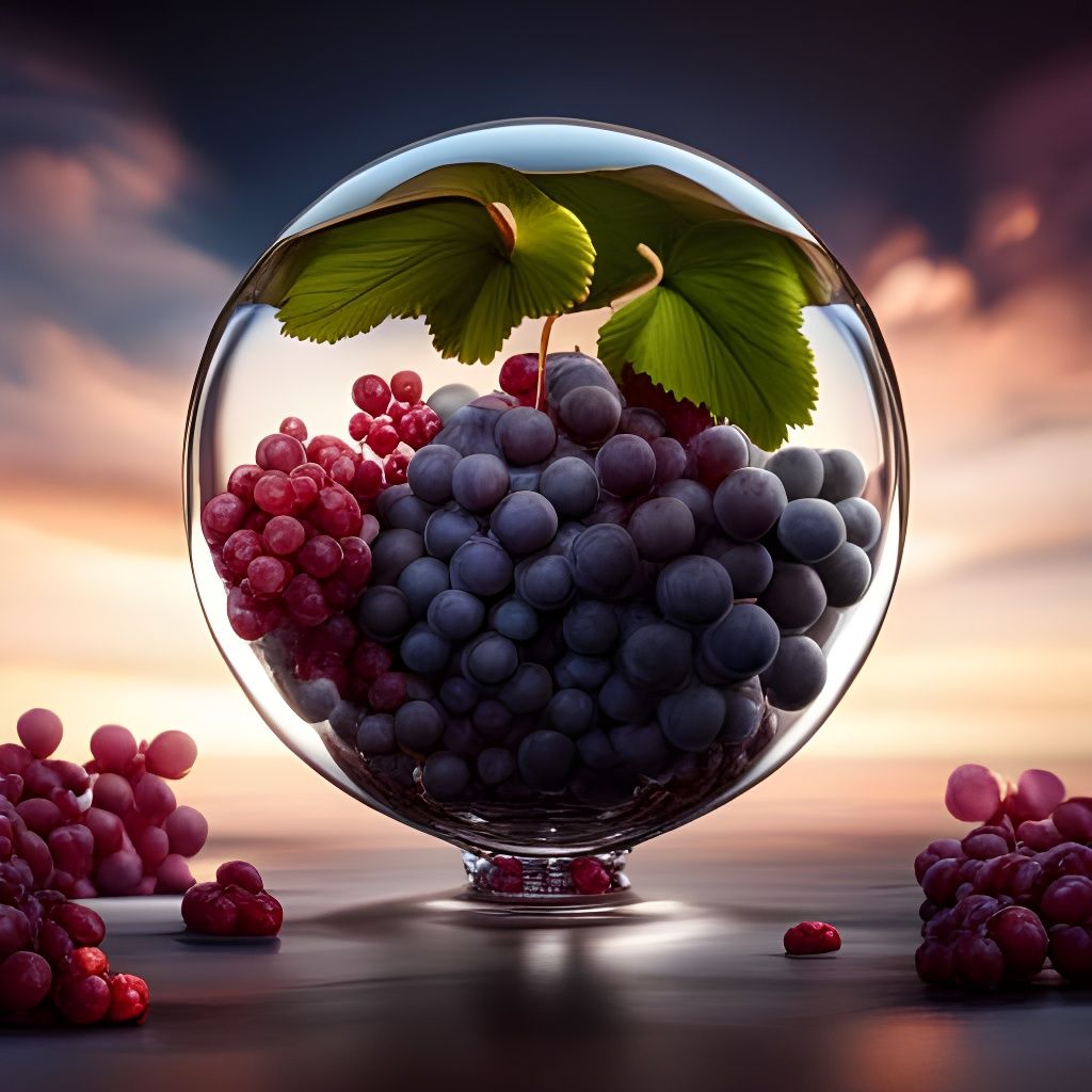 wine grapes - AI Generated Artwork - NightCafe Creator