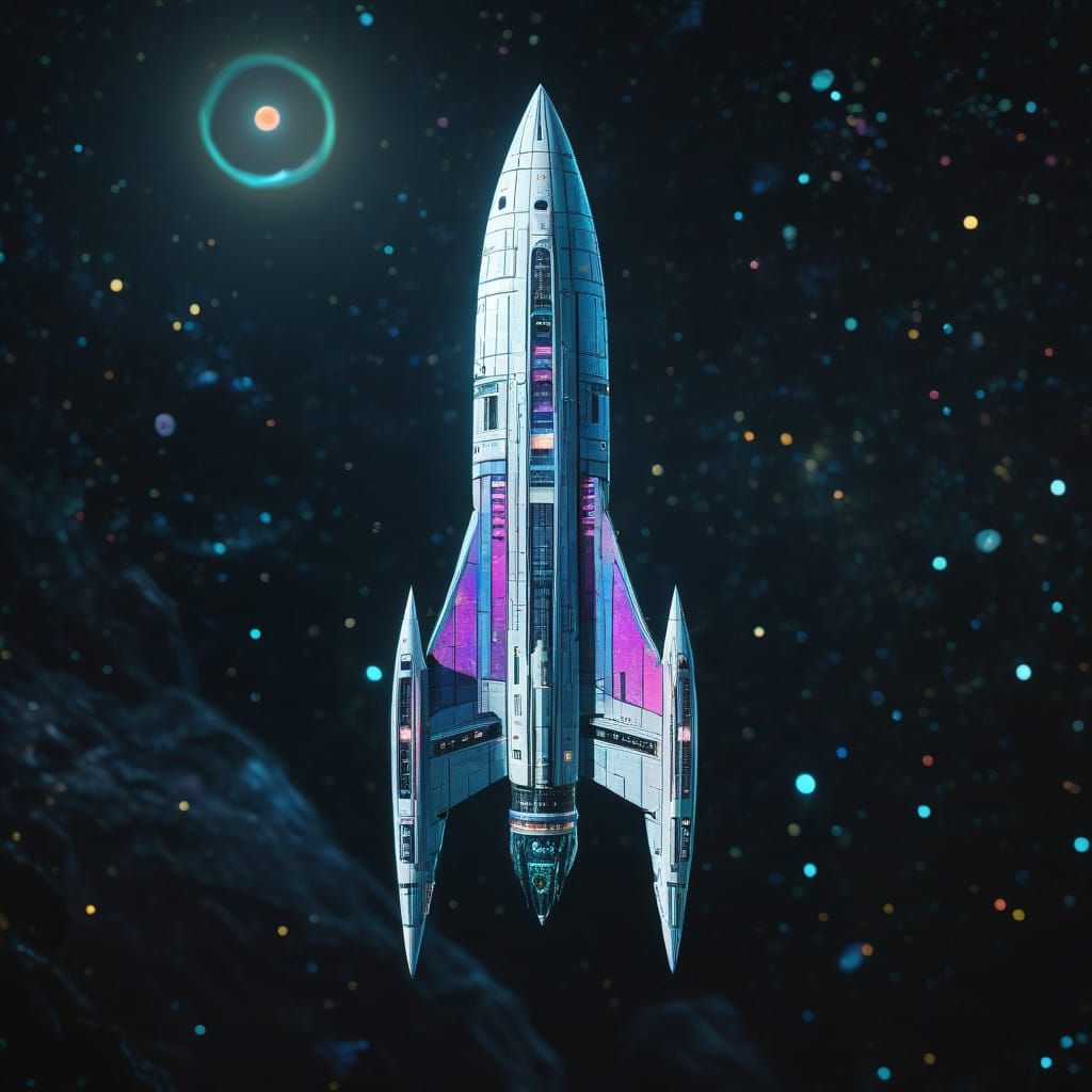 Hyperrealistic Star Trek Starship Concept Art - AI Art