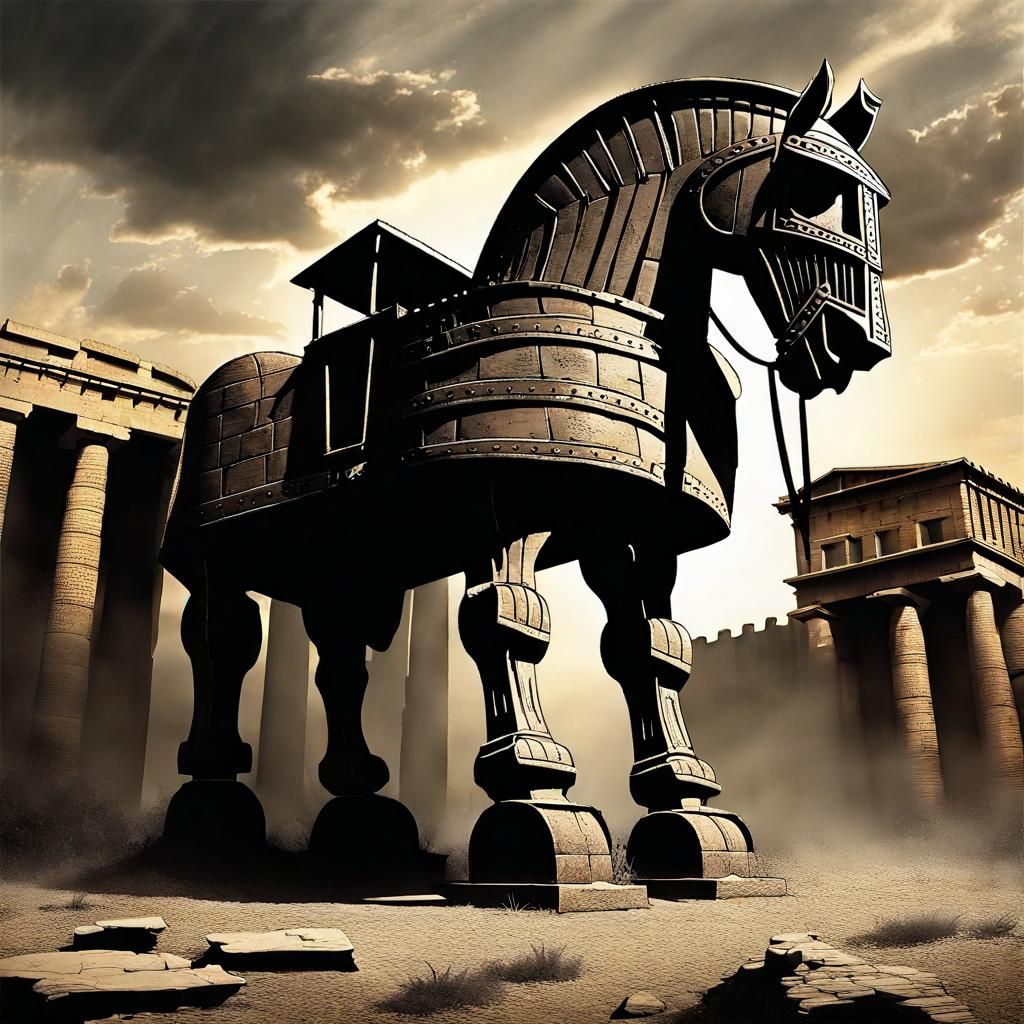 Trojan horse - AI Generated Artwork - NightCafe Creator