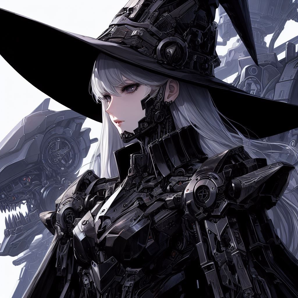 Dark Mecha Witch - AI Generated Artwork - NightCafe Creator