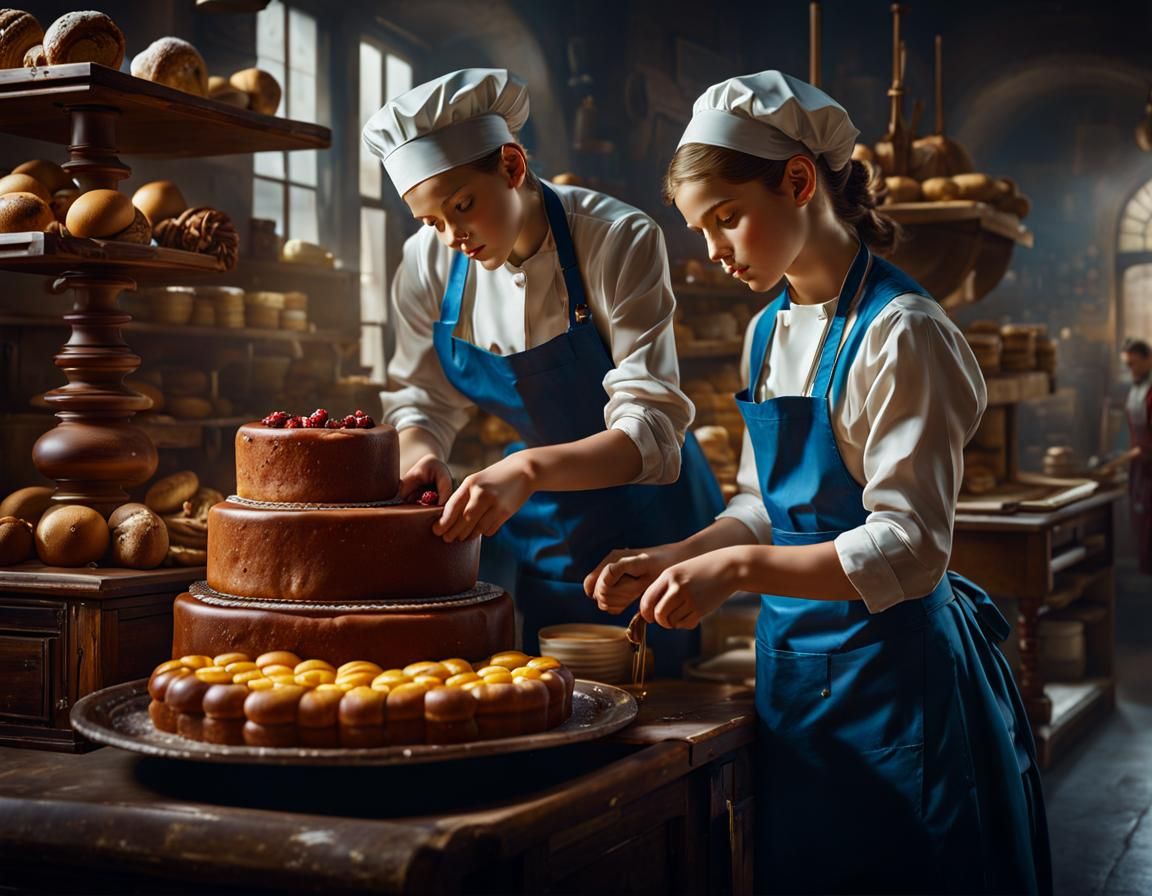 Bakers' apprentice - AI Generated Artwork - NightCafe Creator