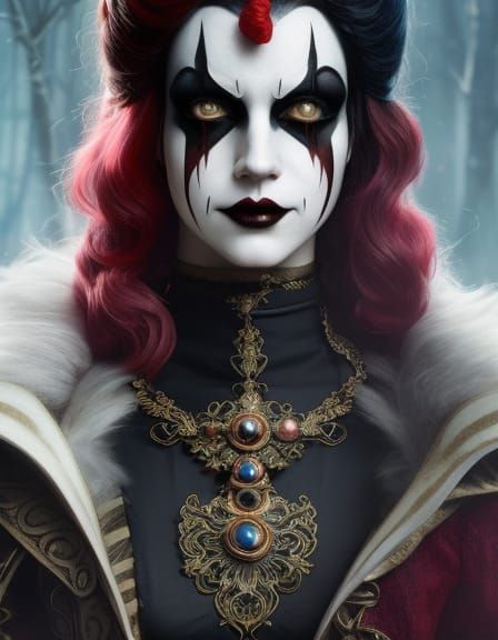 Gothic Clown - AI Generated Artwork - NightCafe Creator