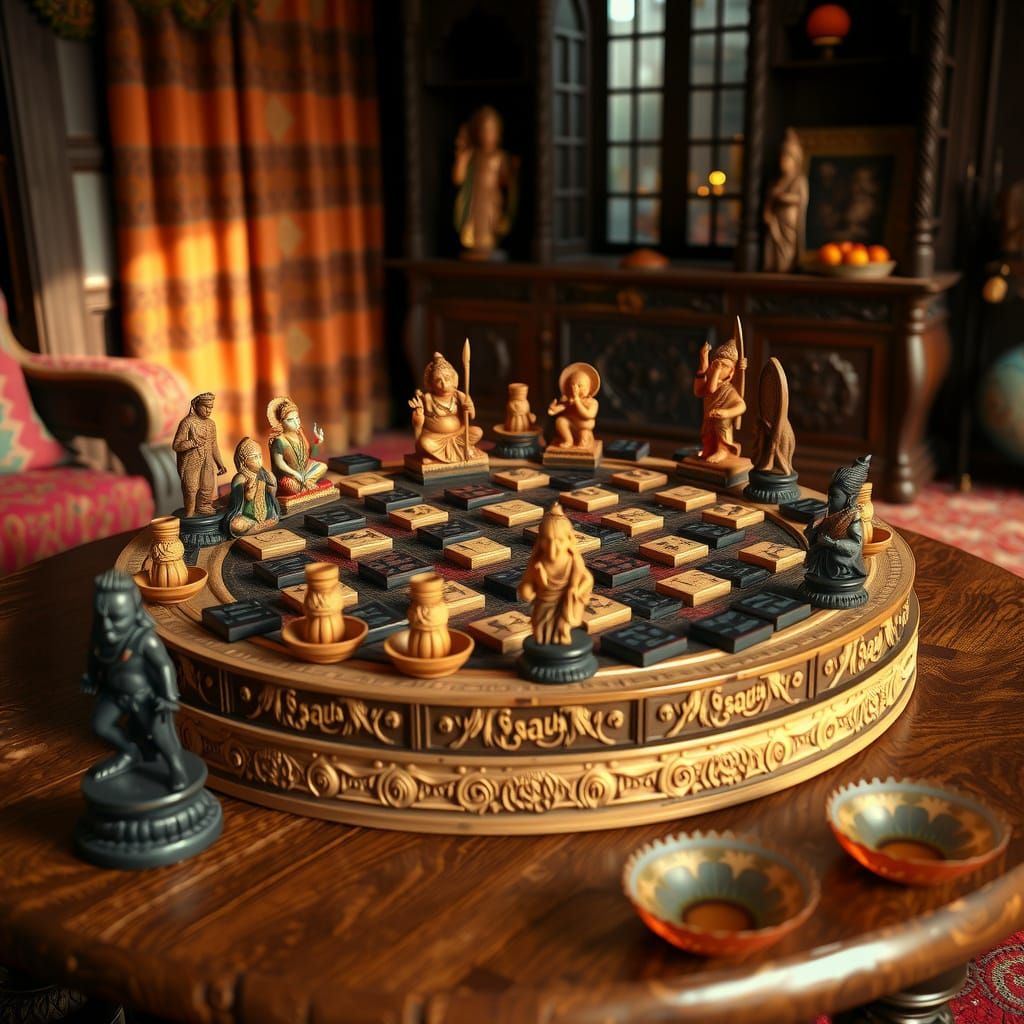Ramayana, the board-game - Traditional Indian Board Game in...