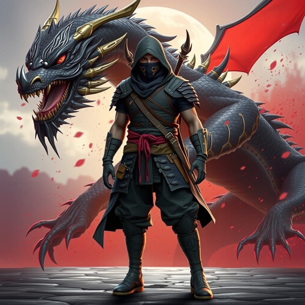 Masked shinobi ninja - Mysterious Ninja Master in Front of ...